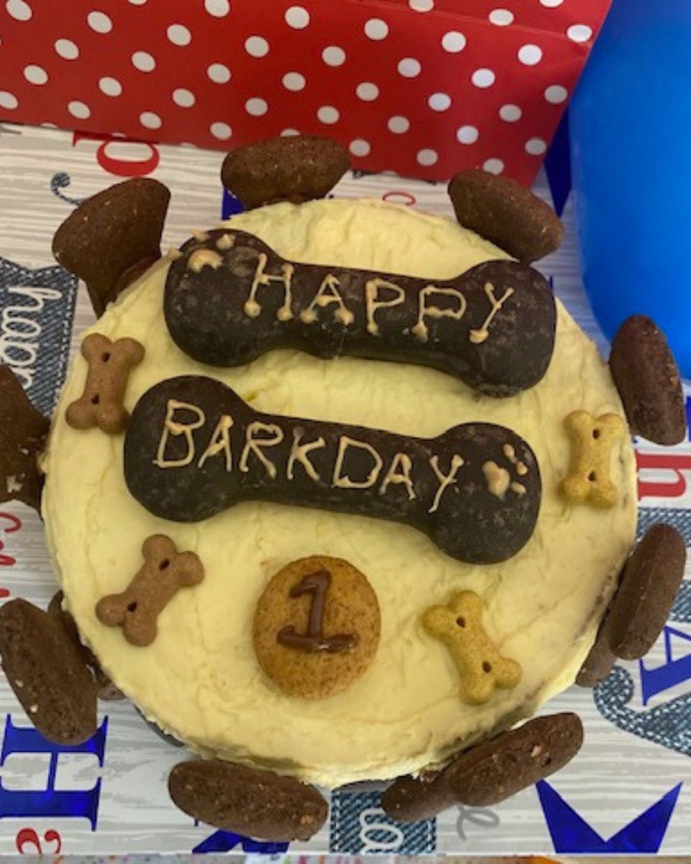 Happy Bark-day Dog cake – Tongues and Tails Dog Bakery & Store